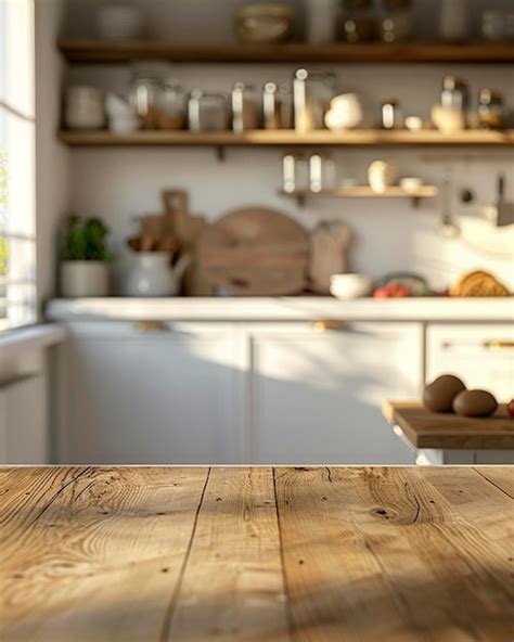 Premium Photo A Wide Table In The Foreground With No Space Before The