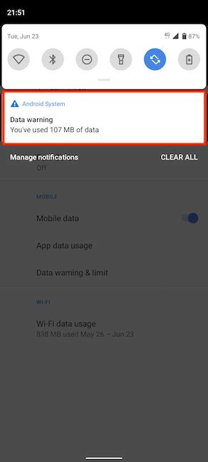 How To Check The Data Usage And Limit It On Android Digital Citizen