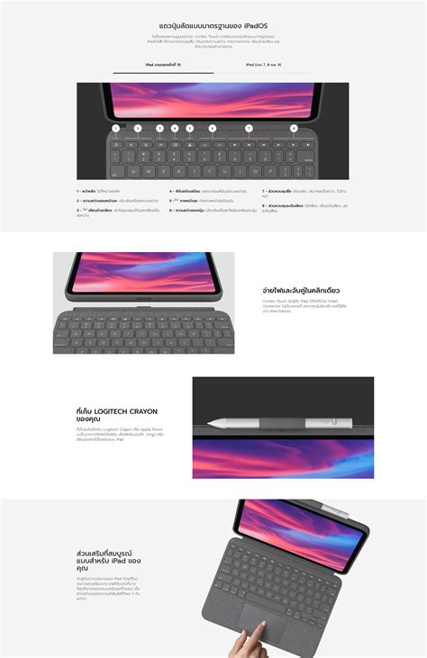 Logitech Combo Touch For Ipad Th Gen