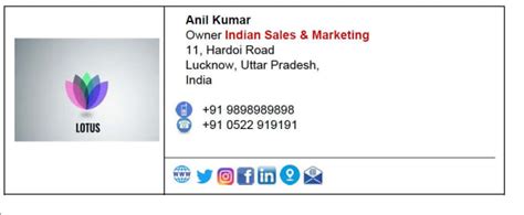 Create Html Email Signature Or Clickable Email Signature By