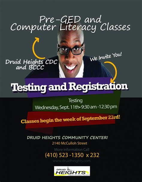 Free Ged Classes We Added Another Testing Day Druid Heights Cdc