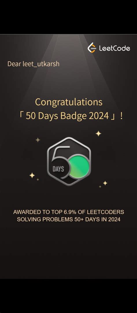 Coding Linkedinbadge Achievementunlocked Utkarsh Pandey