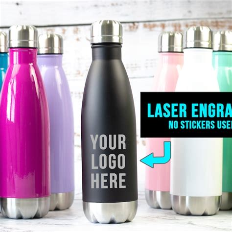 Water Bottle With Company Logo Etsy