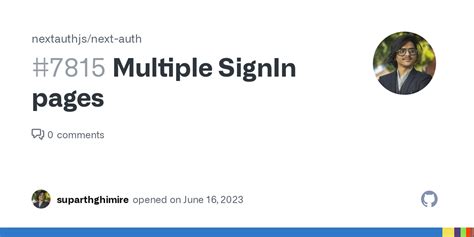 Multiple Signin Pages Issue Nextauthjs Next Auth Github
