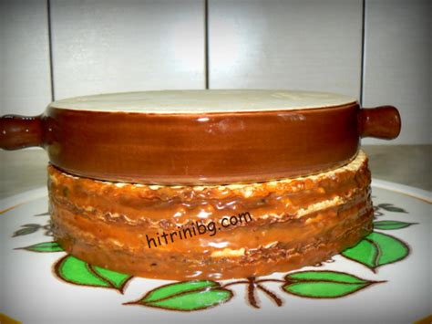 Торта с вафлени кори и кондензирано мляко Домашни хитрини