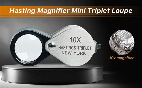 Jewelers Loupe 10x Magnification Jewelry Loop Foldable