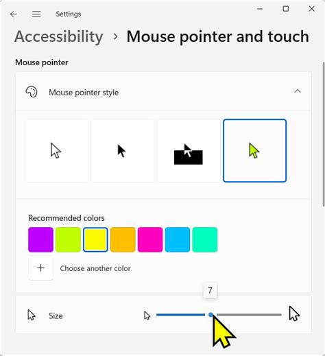 Mouse Pointer Windows 7