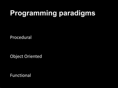 Functional Programming In C Ppt