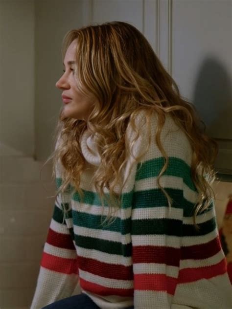 Holiday Touchdown A Chiefs Love Story 2024 Hunter King Striped Sweater