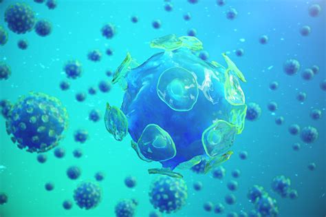 3d 그림 병원 성 바이러스 호스트 유기 체에 감염을 일으키는 바이러스 성 질병 전염병입니다 바이러스 추상적인 배경입니다 바이러스 박테리아 세포 감염 유기 체입니다 3차원