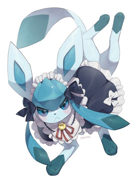 Glaceon And Glaceon Pokemon And More Drawn By Makoto Ikemu Danbooru
