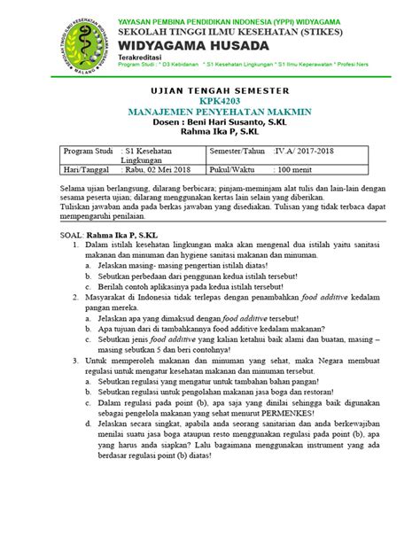 Template Soal Uts Ekologi Pangan Dan Manj Makmin Sem2 4 Pdf