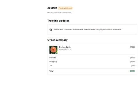 My Order Confirmation Page Doesnt Actually State That An Order Has