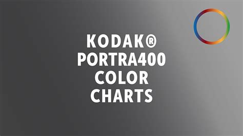 kodak® portra400 color charts demystify colorgrading