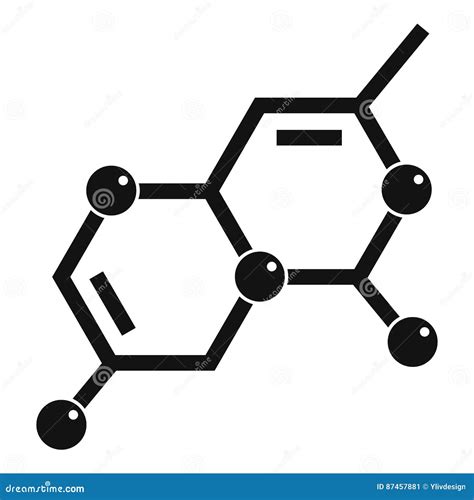 Icona Del Reticolo Cristallino Stile Semplice Illustrazione Vettoriale