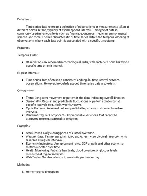 Time Series Protection Methods Download Free Pdf Encryption Seasonality