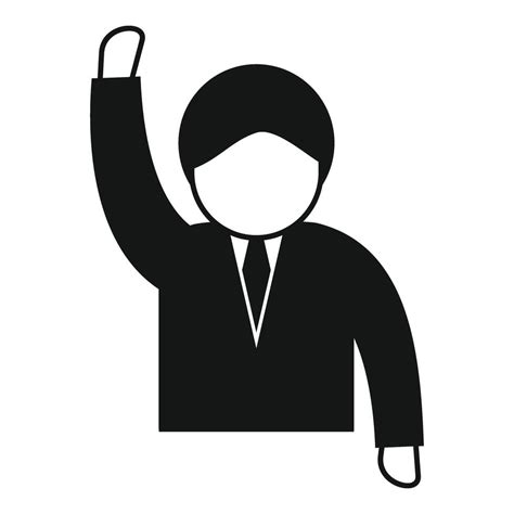 Business Motivational Speaker Icon Simple Speech Orator 43296546