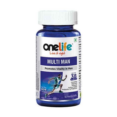 Onelife Multi Man Multivitamin for Men With Vitamin C, Vitamin D, Zinc ...