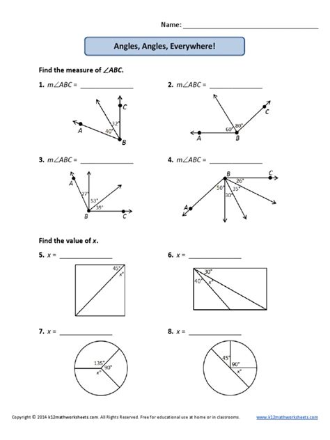 Angles Angles Everywhere Pdf