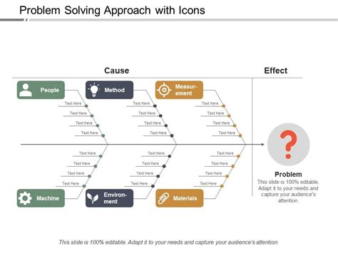 Problem Solving Approach With Icons Ppt Powerpoint Presentation Styles Themes