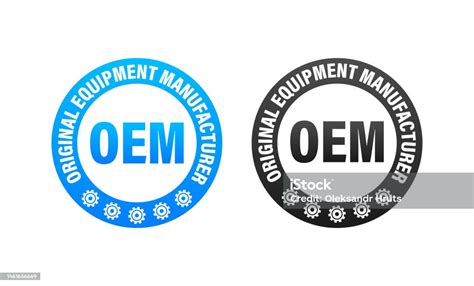 Vetores De Oem Fabricante De Equipamento Original Ilustração Stock Do