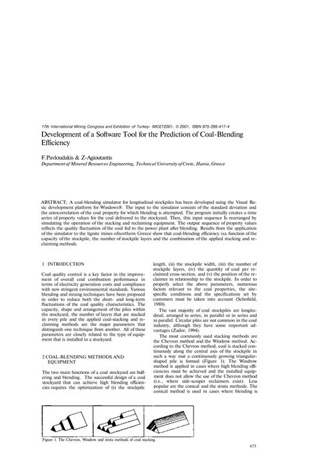 Pdf Development Of A Software Tool For The Prediction Of The Coal Blending Efficiency In