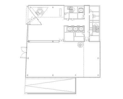 Commerce Office Building Structure Detail 2d View Layout Plan In