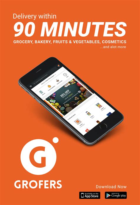 Grofers App Adpage On Behance