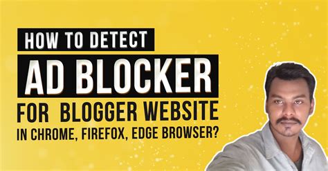 how to detect ad blocker in blogger website