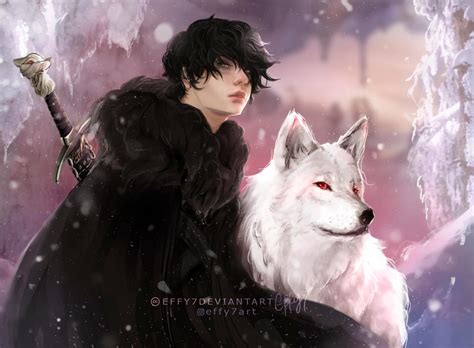 Jon And Ghost Book Version By Effy7 On Deviantart