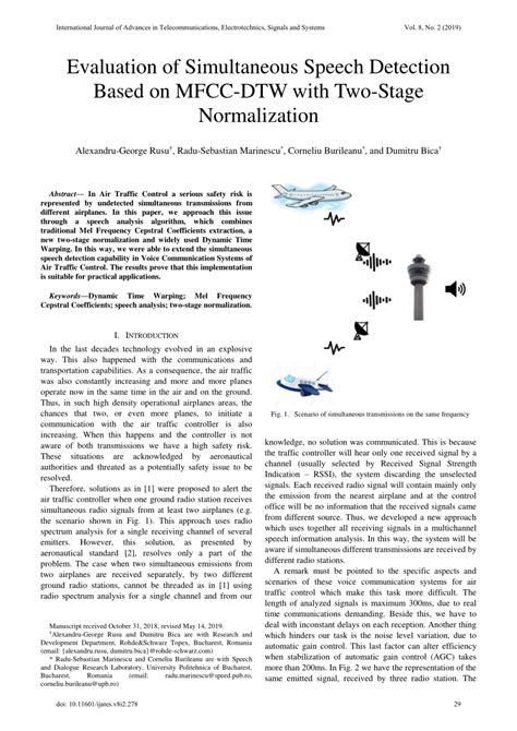 Pdf Evaluation Of Simultaneous Speech Detection Based On Mfcc Dtw