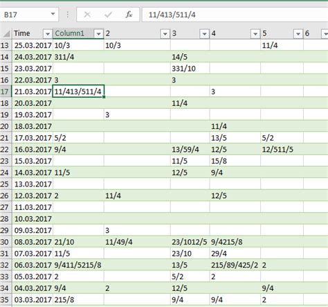 html excel web powerquery excel merges data strings in cells how