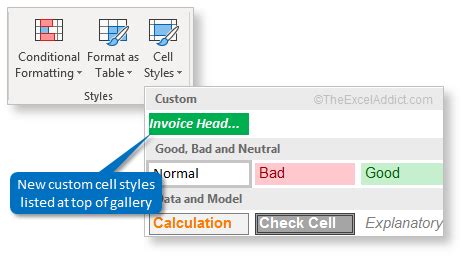 101 Secrets Of A Microsoft Excel Addict The Excel Addict Quickly Apply Your Own Predefined