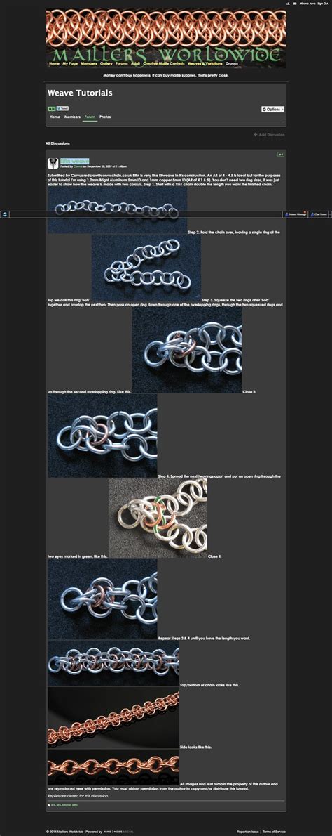 Elfin Weave Chainmail Jewelry Tutorial