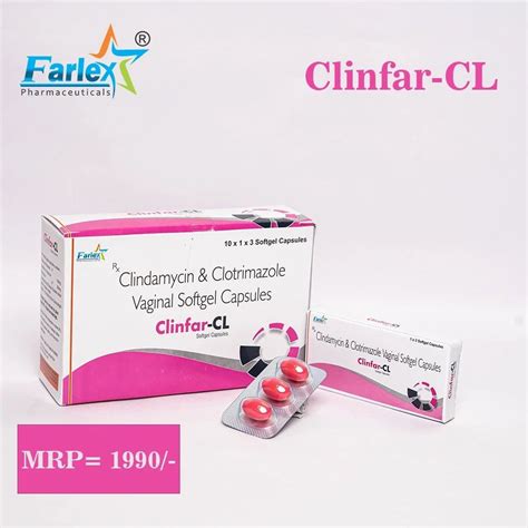 Clindamycin 100 Mg Clotrimazole 200 Mg Vaginal Soft Gel Capsule At Rs 1350 Box SOFTGEL