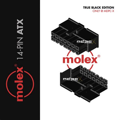 14 Pin Atx Connector By Molex Mdpc X