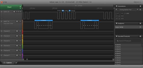 Uart Asynchronous Communication 115200 Spacing 121us Between Bytes 8n1