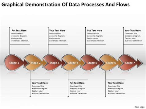 Graphical Demonstration Of Data Processes And Flows Circuit Drawing PowerPoint Slides