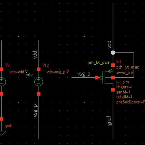 Pmos Bias Circuitry For Sizing Chart Generation Download Scientific Diagram