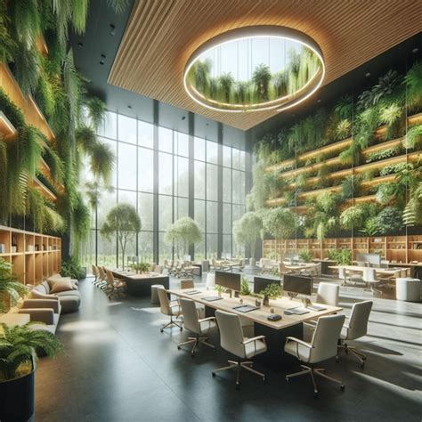Premium Photo Interior Of A Biophilic Office Design