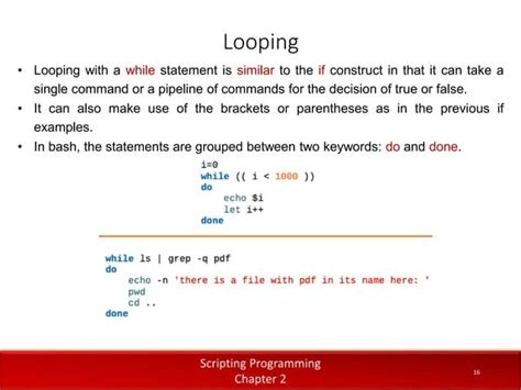 Chapter 2 Introduction To Bash Scripting Ppt
