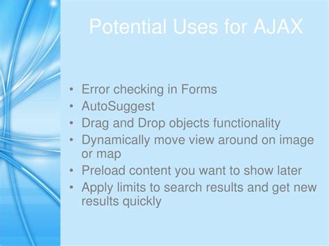 Ppt Ajax Introduction Powerpoint Presentation Free Download Id6102591
