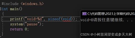 对void的深度理解void能定义变量吗 Csdn博客