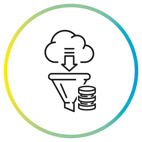 Premium Vector Filtering Data Funnel Icon Vector