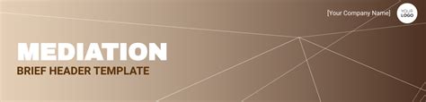 Mediation Brief Header Template Edit Online And Download Example