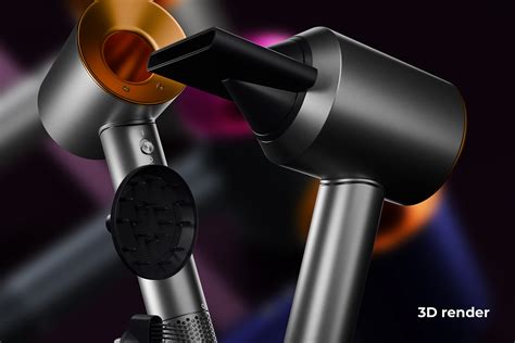 Dyson 3d Product Render Behance