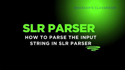 Parse The Input String In Slr Parsereducation Compiler