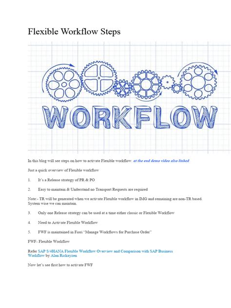 Flexible Workflow Steps Pdf Software Computing