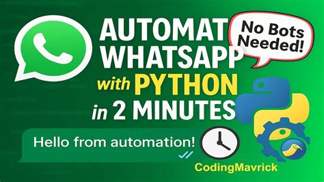 Automate WhatsApp Messages With Python In Minutes Pywhatkit Full Guide YouTube