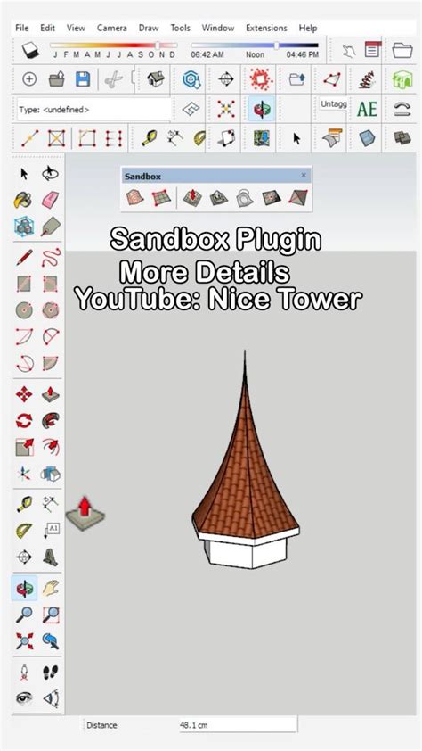 The Fastest Way To Create A Gable Roof In Sketchup Using The Sandbox